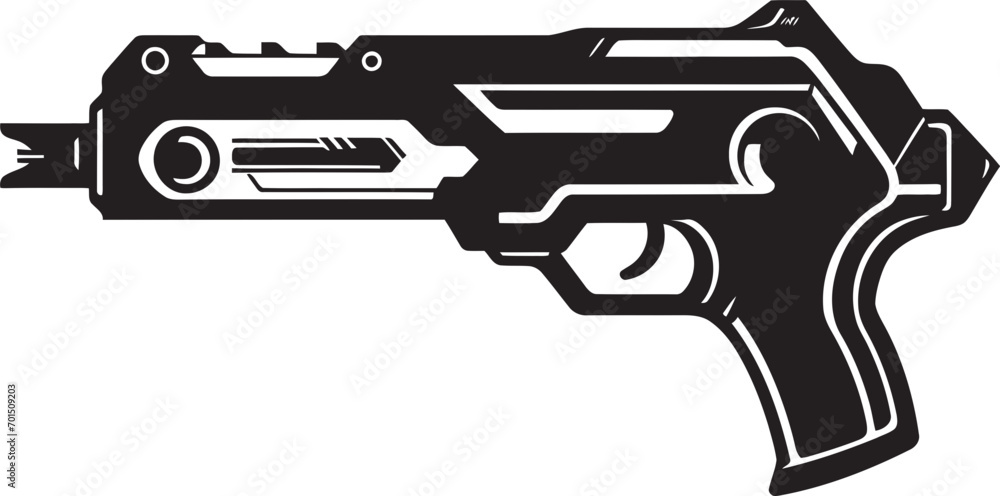 Plasma Beam Rifle Iconic Vector Design Laser Disruptor Gun Vector ...