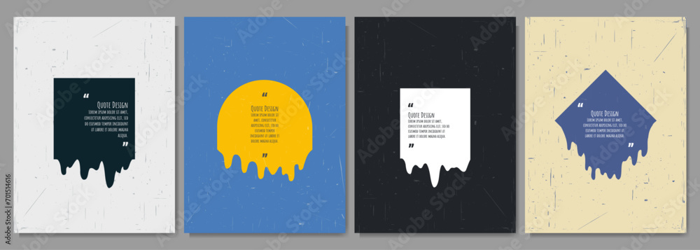 Vector illustration. Melted rectangle shapes with drip effect. Melting ...