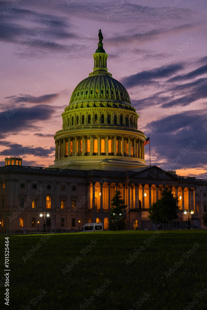 Capitol building. Capitol hill, Washington DC. Majestic Congress is a ...