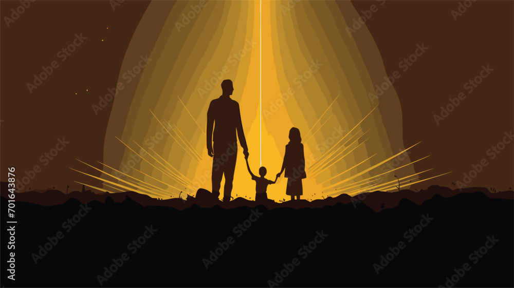 individuals facing economic hardship with a vector art piece ...