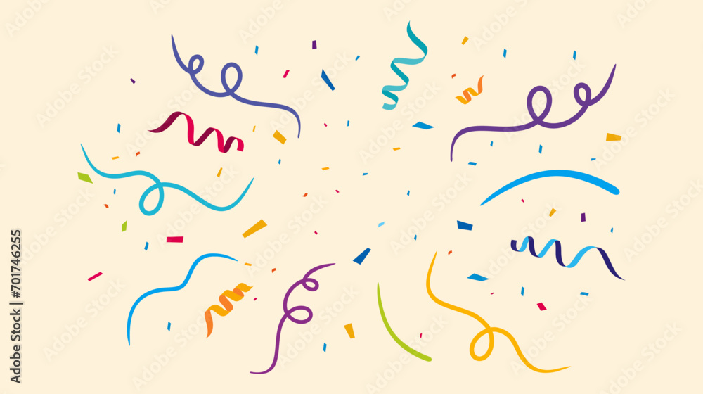 Image vectorielle Stock Confetti background, vector, clipart ...