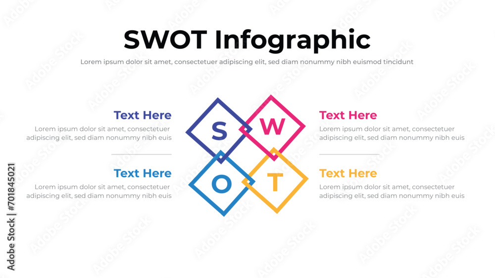 Swot Infographic presentation layout fully editable. Stock Vector ...