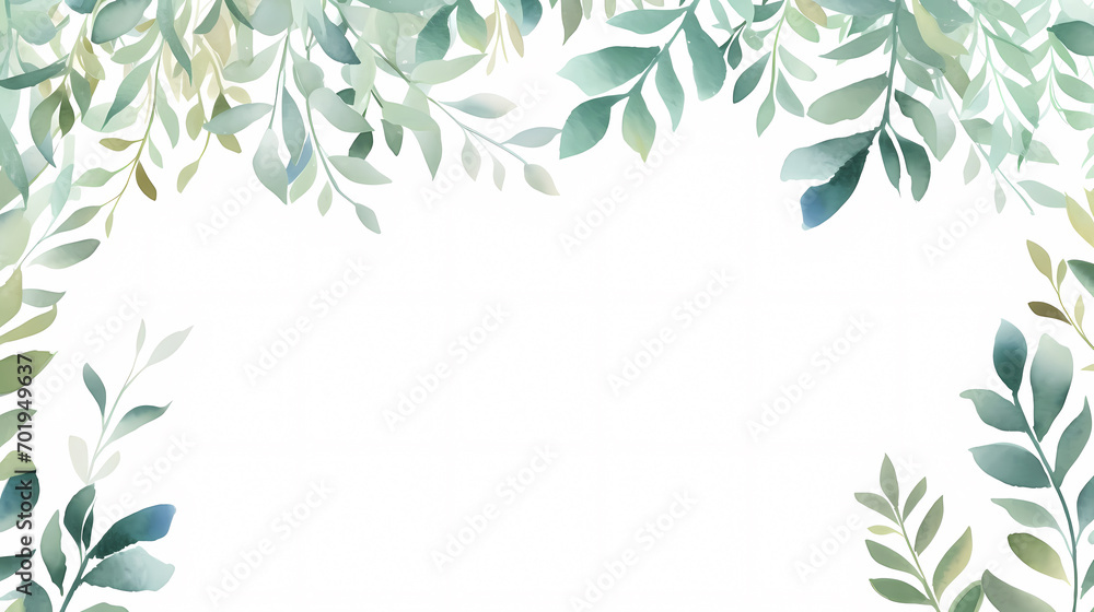 Floral frame with watercolor flowers, decorative flower background ...