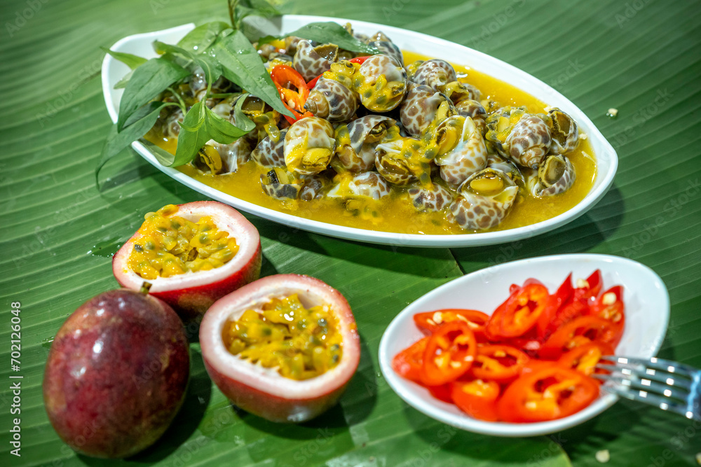 Steamed Spotted Babylon Blanching (Fresh Sea Babylonia Areolata Shell ...