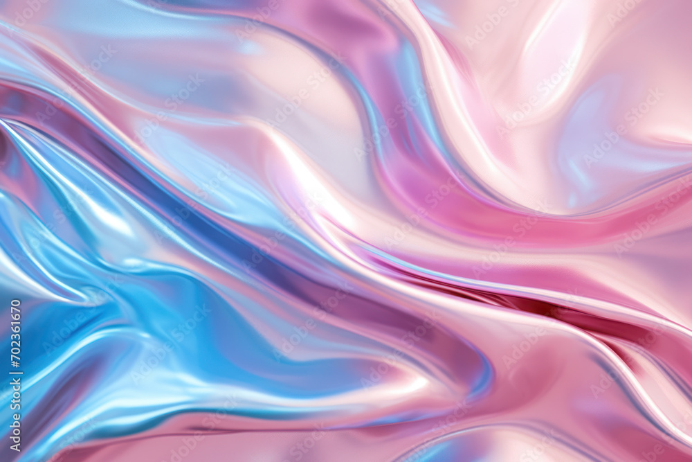 pink purple blue metallic chrome liquid texture smooth flowing waves ...