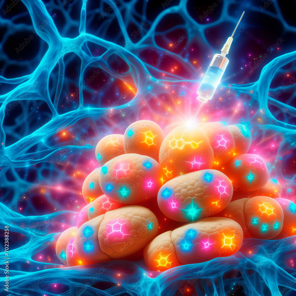 Cellular-Level Vaccination. This is a visualization of the process of ...