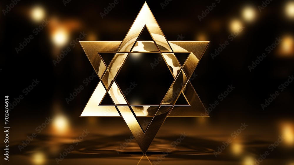Star of David, ancient symbol, emblem in the shape of a six-pointed ...