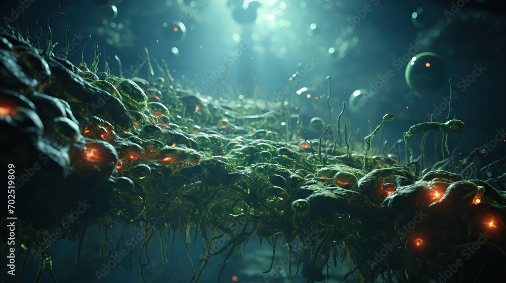 Microscopic Warfare: Visualizing a Green Monster of Bacteria and ...