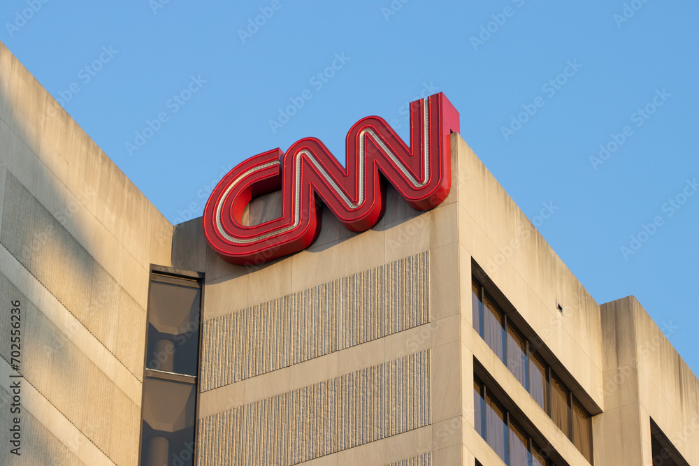 Atlanta, GA, USA - June 17, 2022: CNN logo is seen at the CNN Center in ...