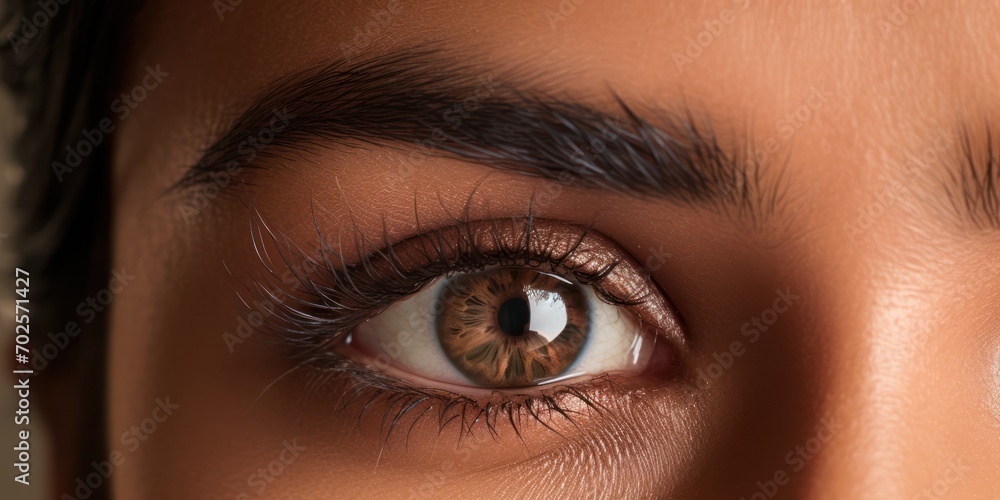 macro image of human eye, beautiful eyes, indian female eye and brow ...