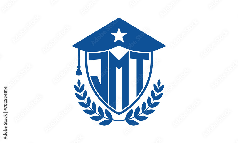 JMT three letter iconic academic logo design vector template. monogram ...