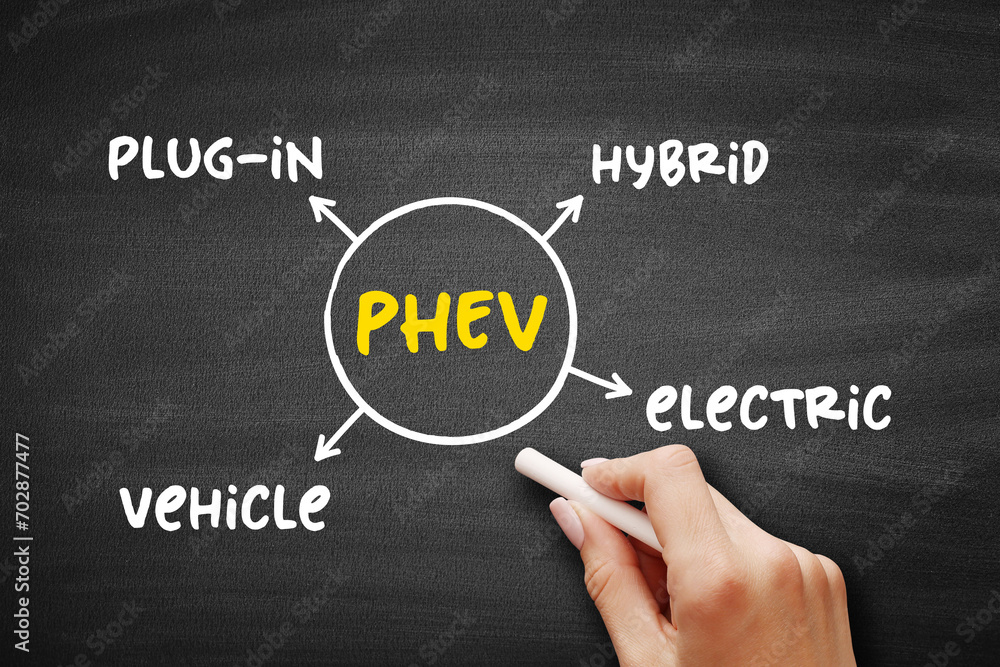 PHEV Plug-in Hybrid Electric Vehicle - hybrid electric vehicle whose ...