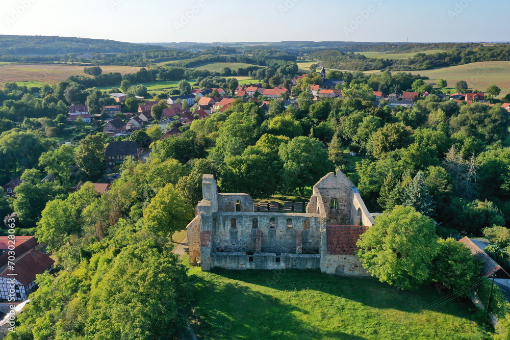 Ruine der Stiftskirche Walbeckin Oebisfelde-Weferlingen im Landkreis ...