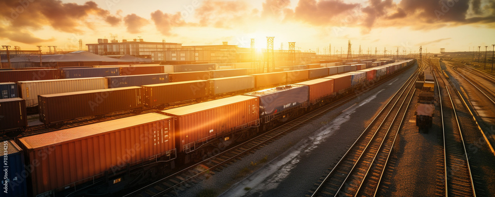 Container shipping companies, Railway station, Loading and unloading of ...