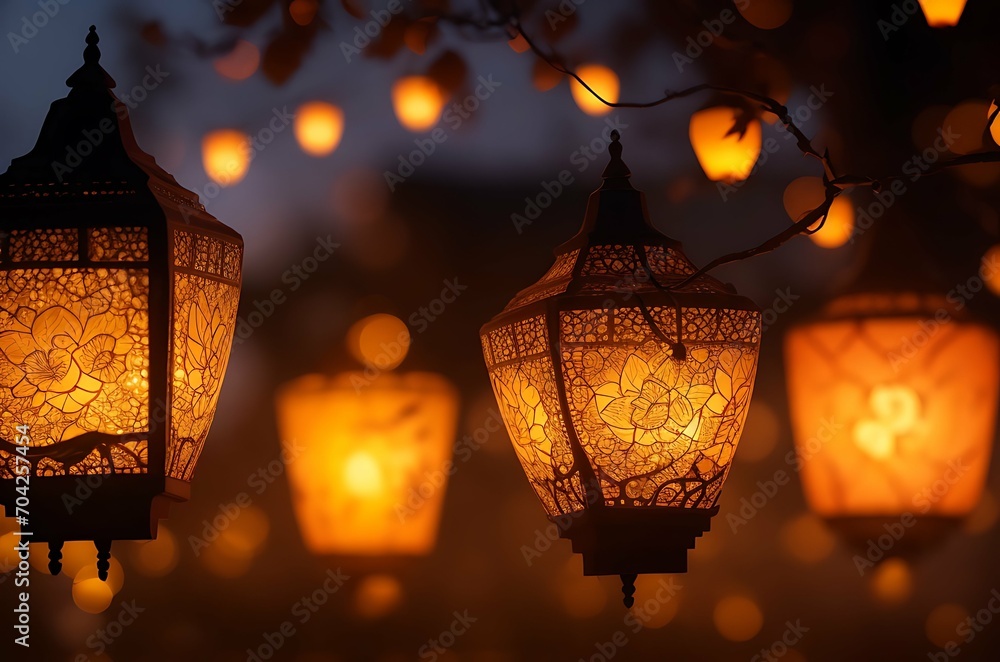 Illustration Stock beautiful Vesak lanterns, Vesak Day festival, Sri ...