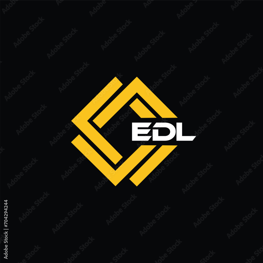 EDL letter design for logo and icon.EDL typography for technology ...