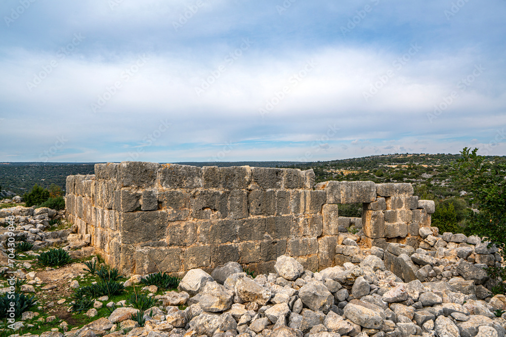 Adamkayalar (literally "man-rocks") is a location in Mersin, Turkey ...