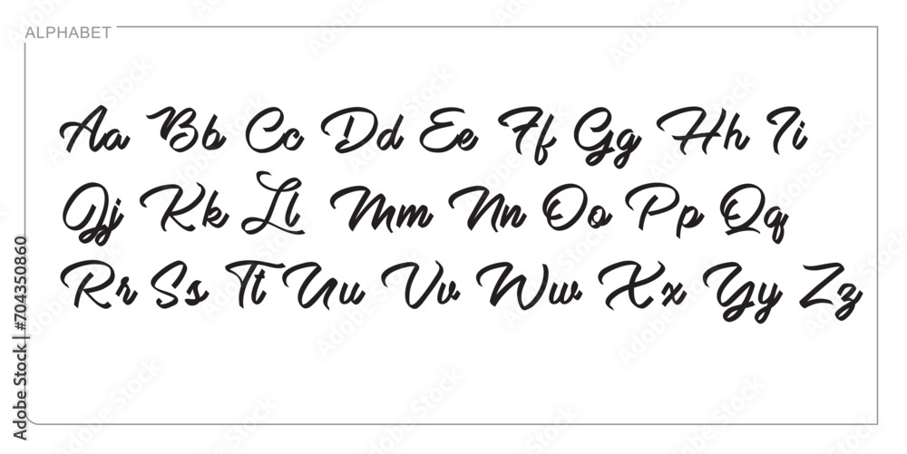 Alphabet Split Monogram, Split Letter Monogram, Alphabet Frame Font ...