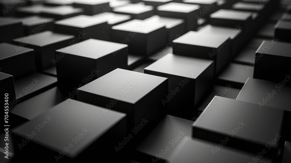 abstract series of evolving geometric shapes representing progression ...