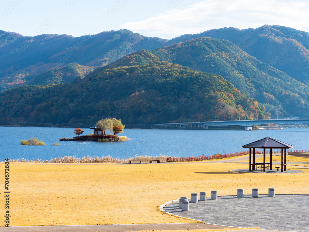 Kawaguchiko Lake. Japan. Nature of Fujikawaguchiko. Five Fuji Lakes ...