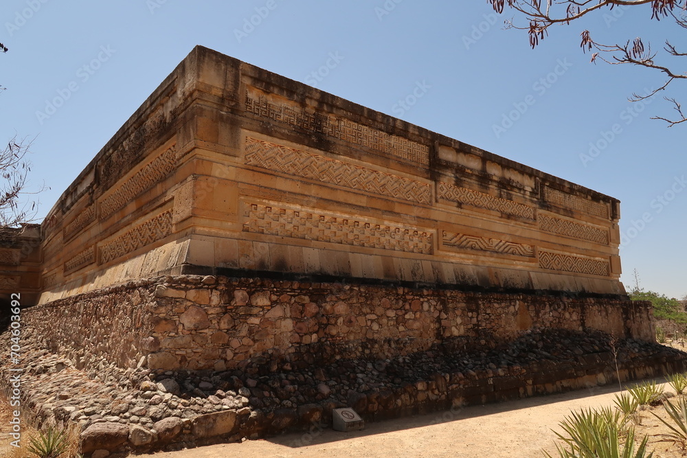 Facade of The Palace/Grand Hall of Columns at the archaeological site ...