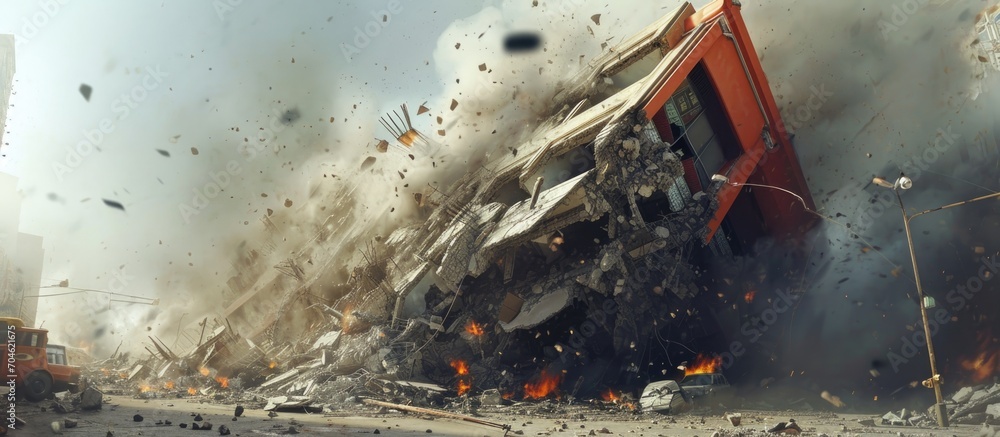 Collapsed structures generate powerful seismic tremors. Earthquakes ...