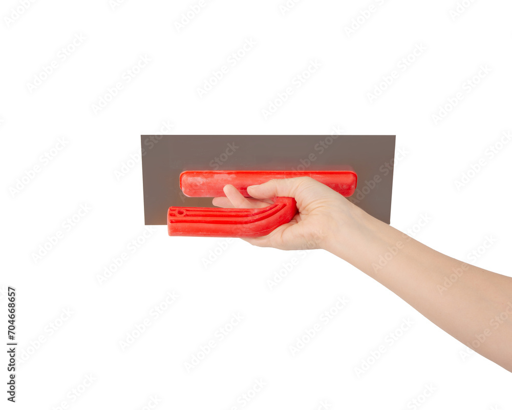 Hand hold Metallic Trowel for Plastering and mix or cement work ...