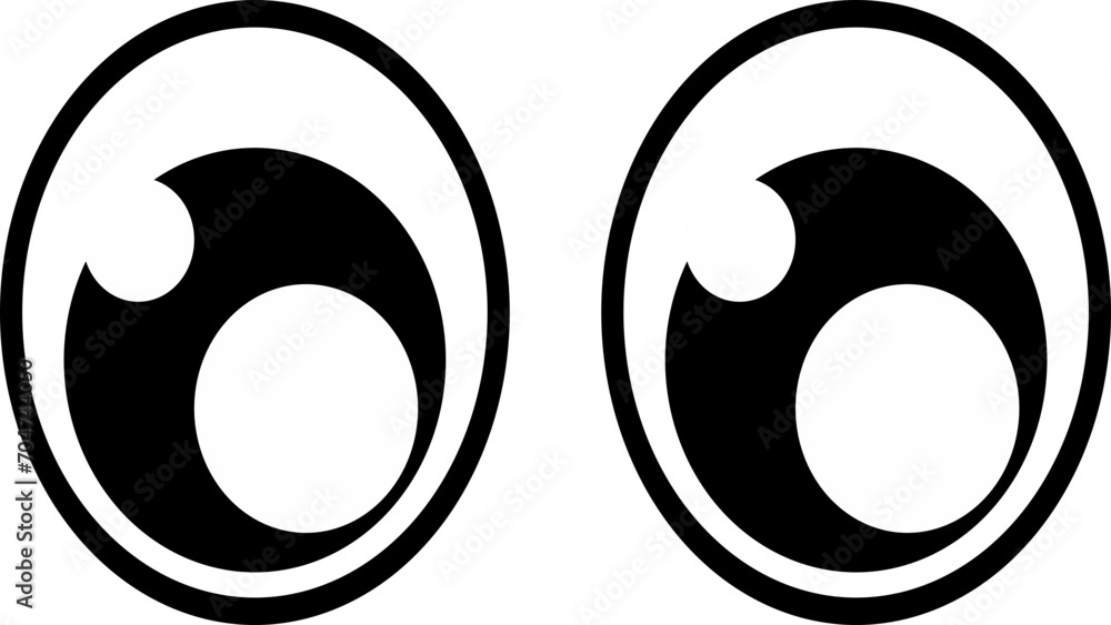 Cute cartoon eyes illustration Stock Vector | Adobe Stock