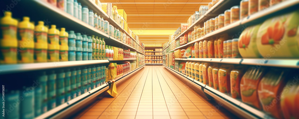 Supermarket Shelves and Consumer Goods Display: Organized Retail ...