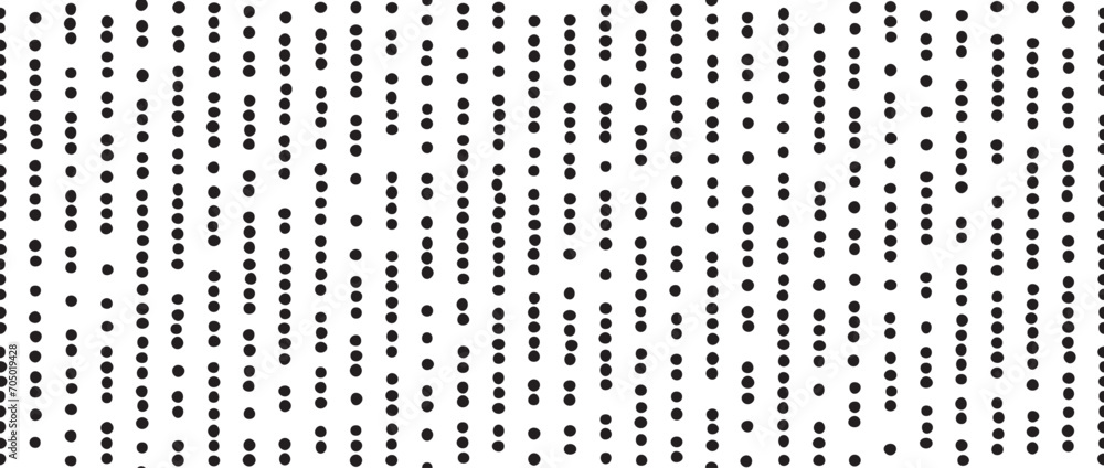 Dotted lines seamless pattern. Stippled lines background. Vertical ...