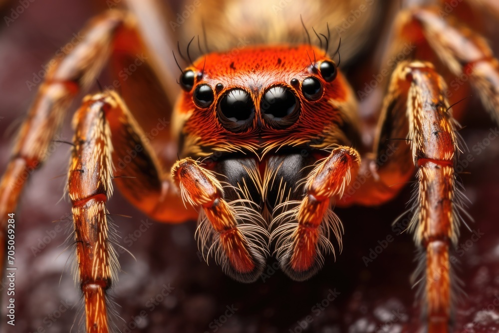 ภาพถ่าย Stock Macro photography revealing the terrifying details of a ...