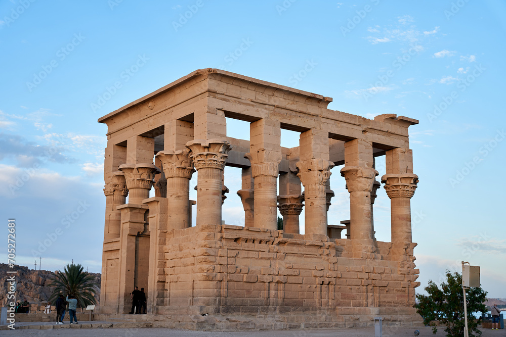 The ancient and historical Philae Temples complex in Aswan, which was ...