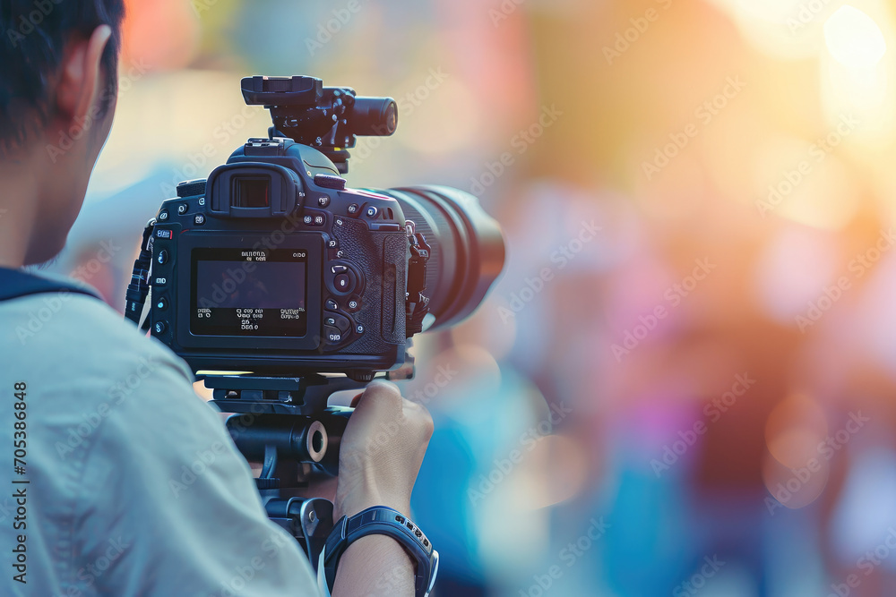 film photo shoot for an online video course Stock Photo | Adobe Stock
