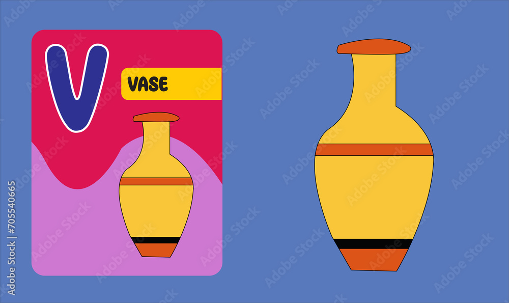 Alphabet cards for kids. Educational preschool learning ABC card with ...