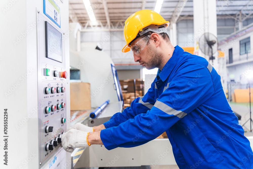 Electrical engineer inspection control panel and commissioning during ...