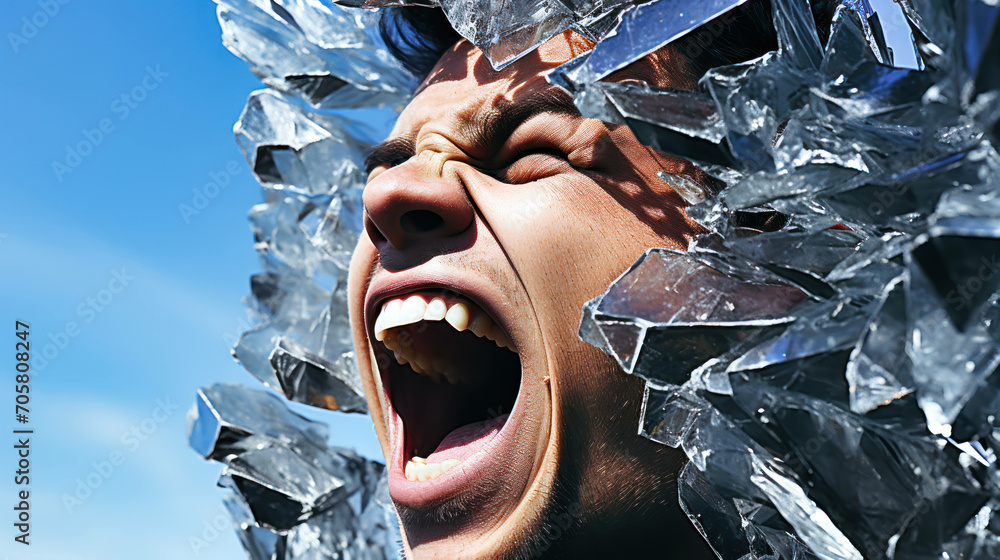 Stock-Illustration „nelophobia: an in-depth, ultra-realistic portrayal ...