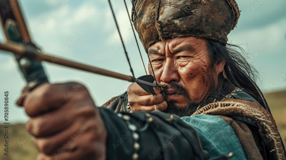 Mongol Archer's Legacy: A cinematic 32k UHD portrayal of a battle ...