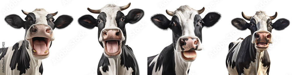 Very happy, smiling and cheerful cows Stock Photo | Adobe Stock