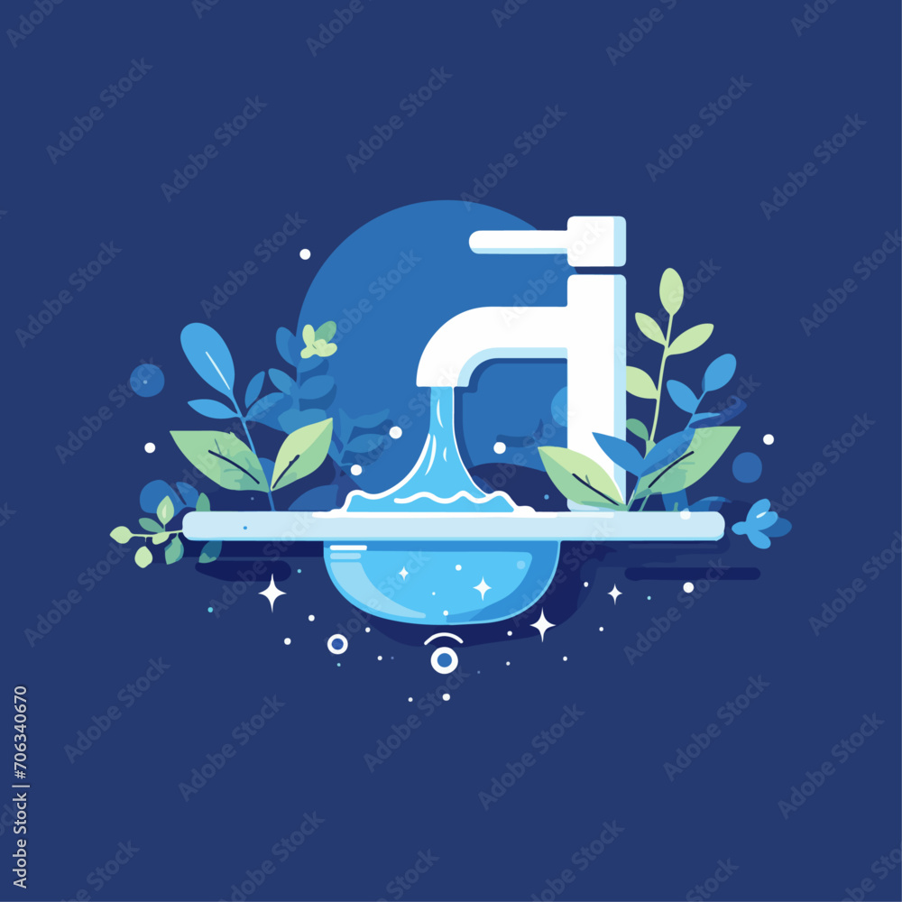 vector illustration World water day celebrate water and raises ...