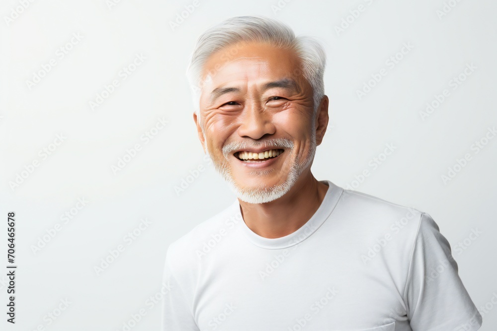 Photo Stock professional portrait studio photo of a handsome old asian ...