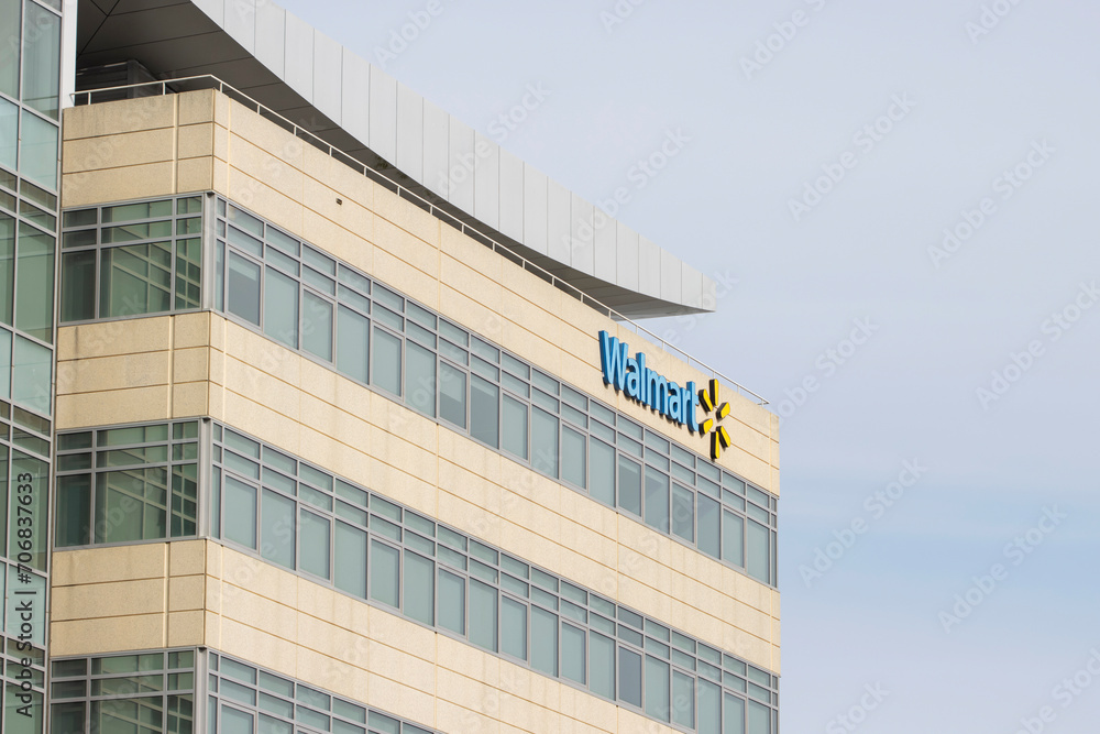 San Bruno, CA, USA - May 5, 2022: Walmart logo is seen at Walmart.com's ...