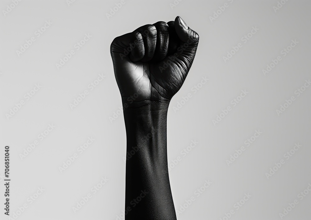 Symbolic Black Hand Reaching for Equality and Justice: Celebrating ...