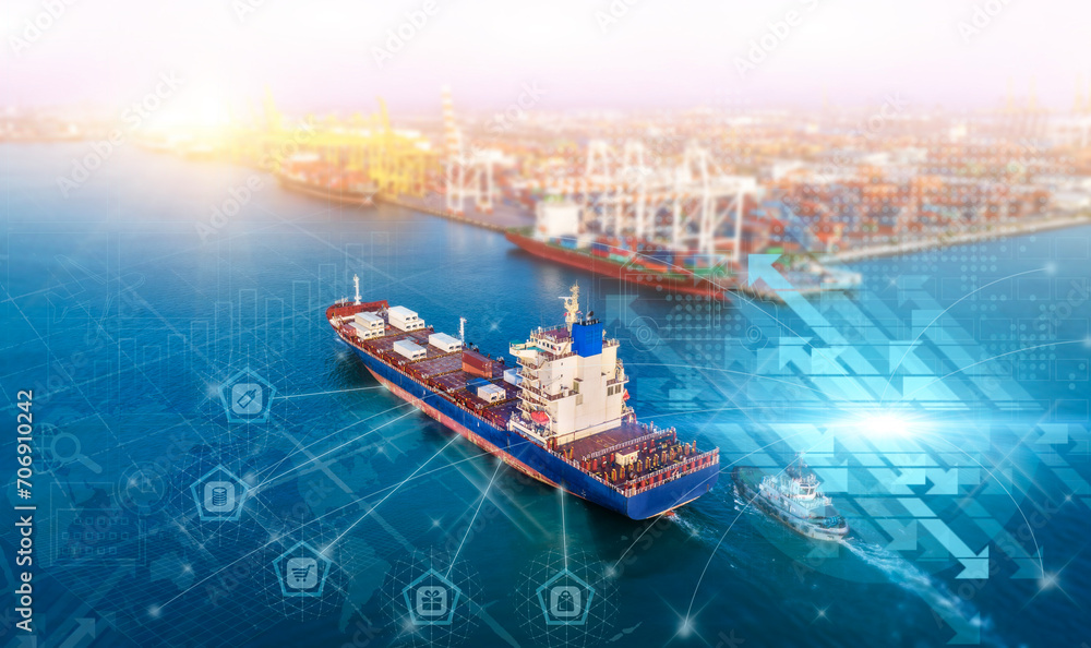 Future Transportation Innovation on Global Network, Container ...