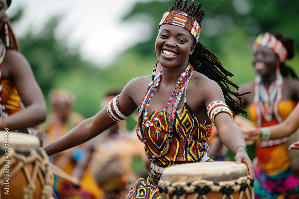 African dances, costumes, and musical instruments celebrate the rich ...