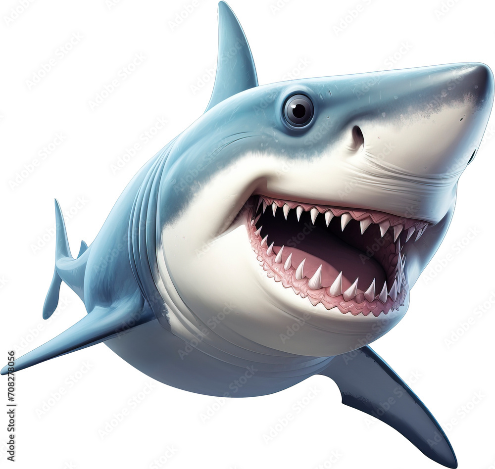 Shark isolated on transparent background. PNG Stock Illustration ...