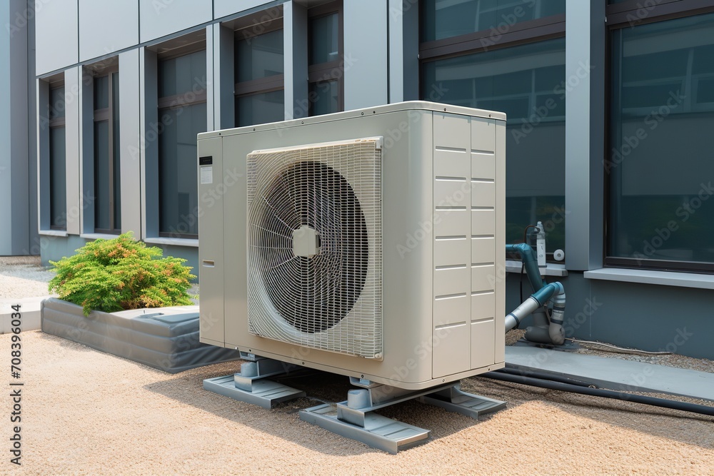 Professional Installation of Outdoor Air Conditioning Unit Compressor ...