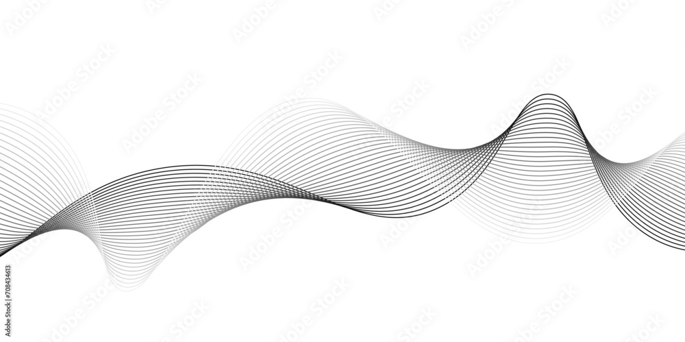 Abstract wave element for design. Digital frequency track equalizer ...