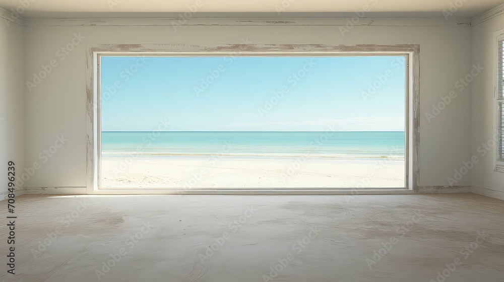 blank empty room background illustration vacant silence, serene calm ...