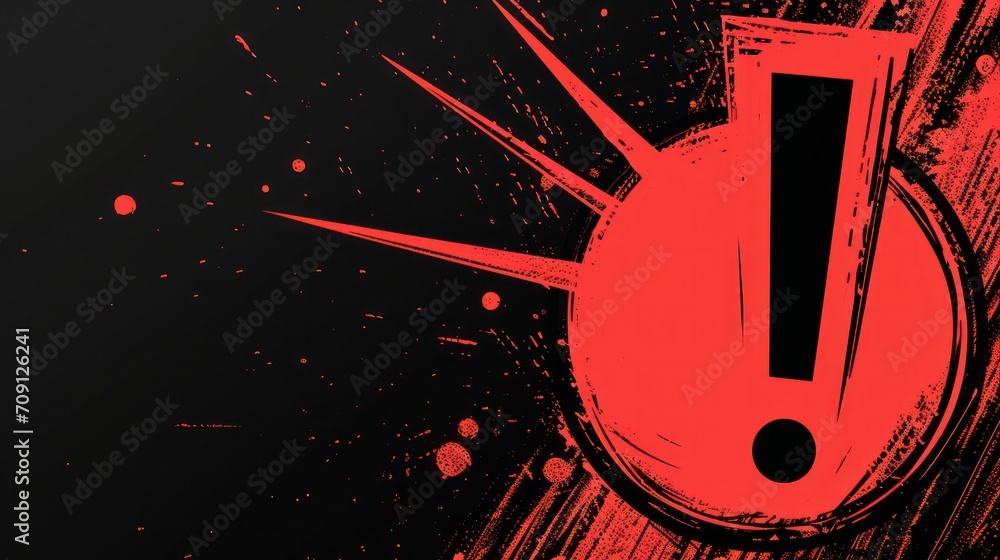 Exclamation Mark for Presentation Design Stock Illustration | Adobe Stock