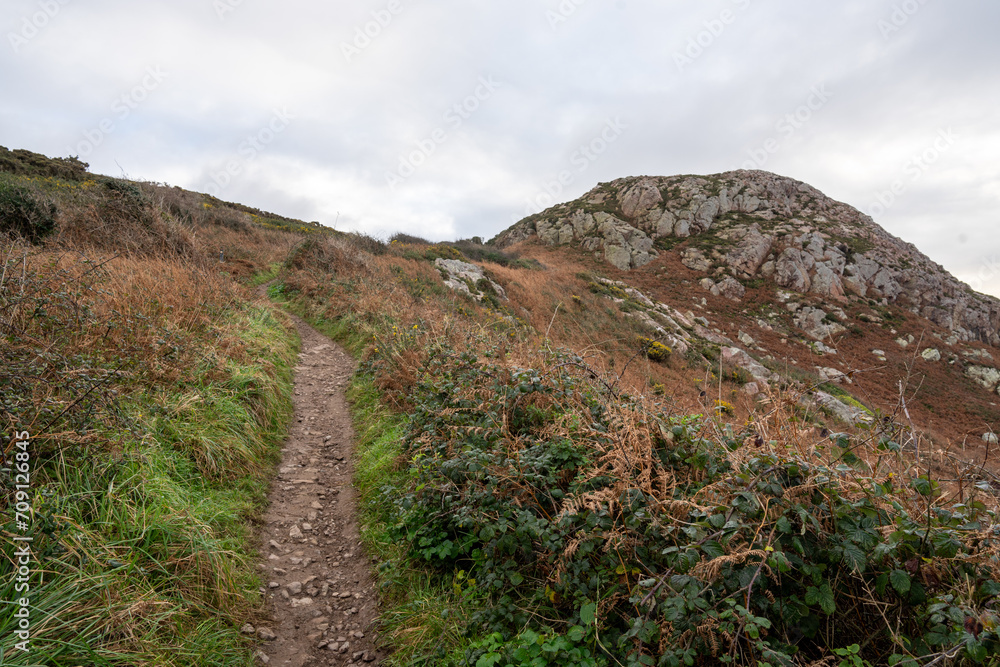 Trail and hike off purple loop on howth cliff path walk on the sutton ...